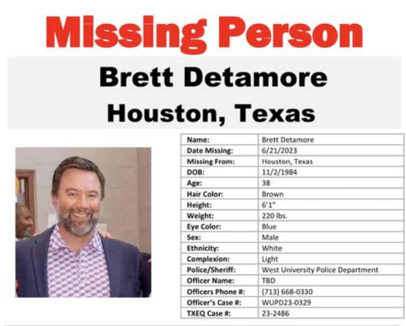 Missing Case Update - Is Brett Detamore From Texas Found Or Dead?