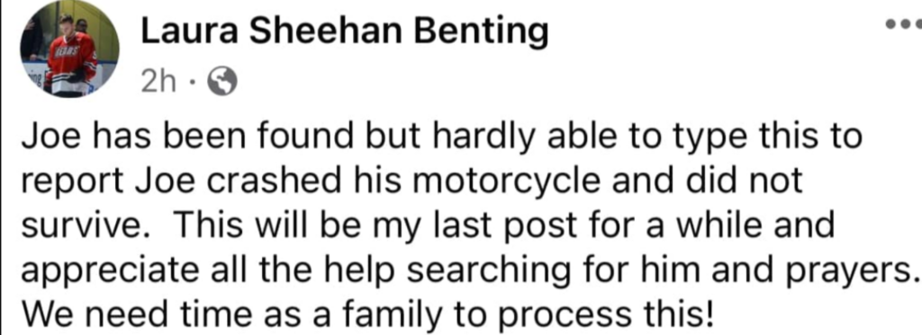 Matthew Benting Obituary and Cause of Death Tied to Motorcycle Accident