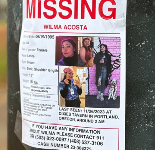 Wilma Acosta Missing From Portland: PPB Seeks Assistance, Family ...