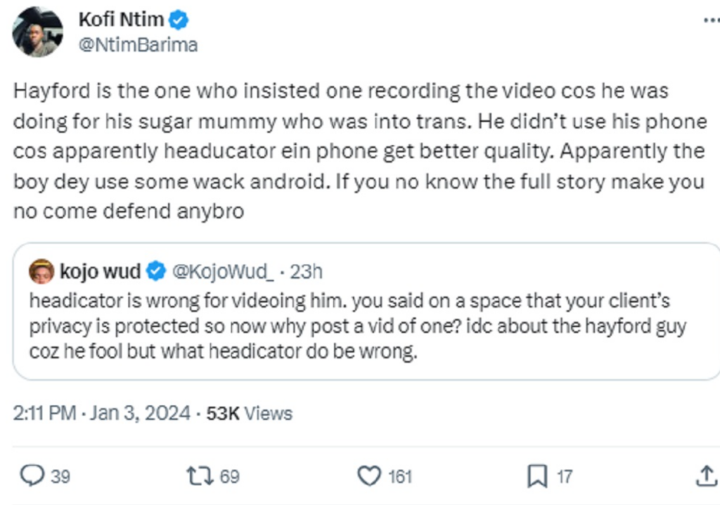 Hayford Trumu Scandal And Controversy, Twitter and Telegram Accusation ...