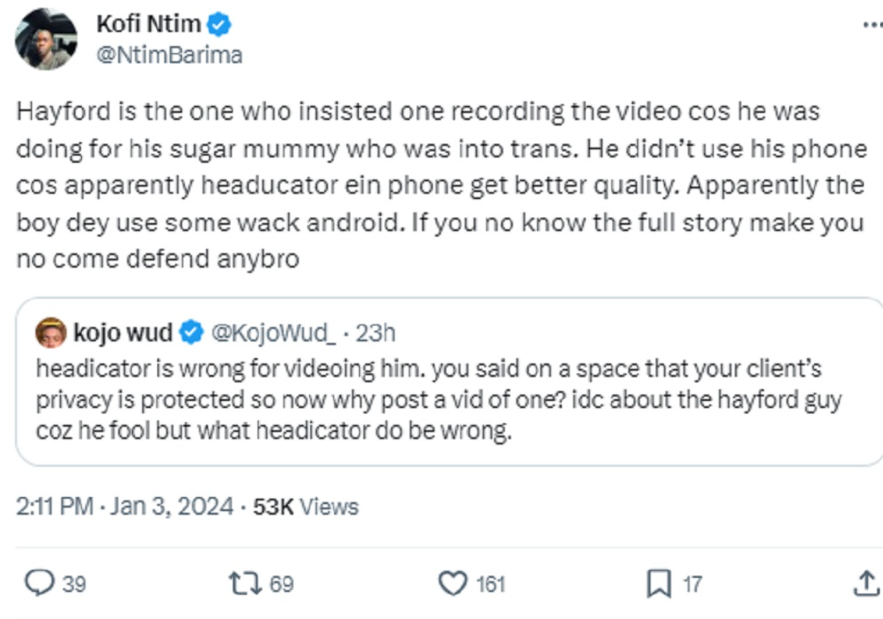 Hayford Trumu Scandal And Controversy, Twitter and Telegram Accusation ...